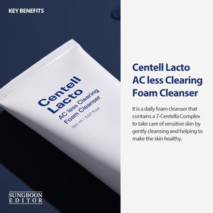 Sungboon Editor Centell Lacto AC Less Clearing Foam Cleanser 150ml